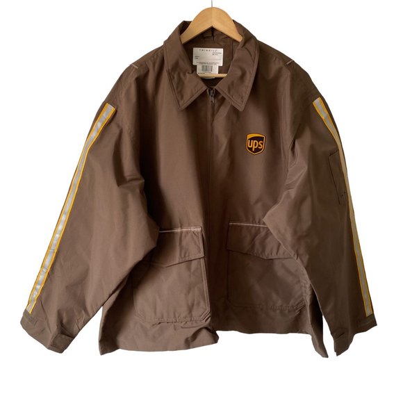 Twinhill | Jackets & Coats | Ups Ground Delivery Reflective Brown Work ...